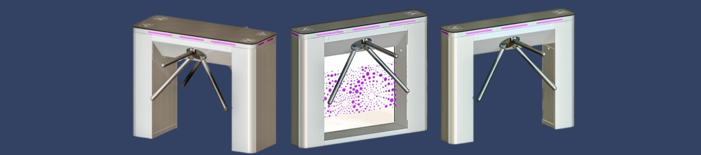 New modern and elegant design of turnstiles - FB Mecasystem